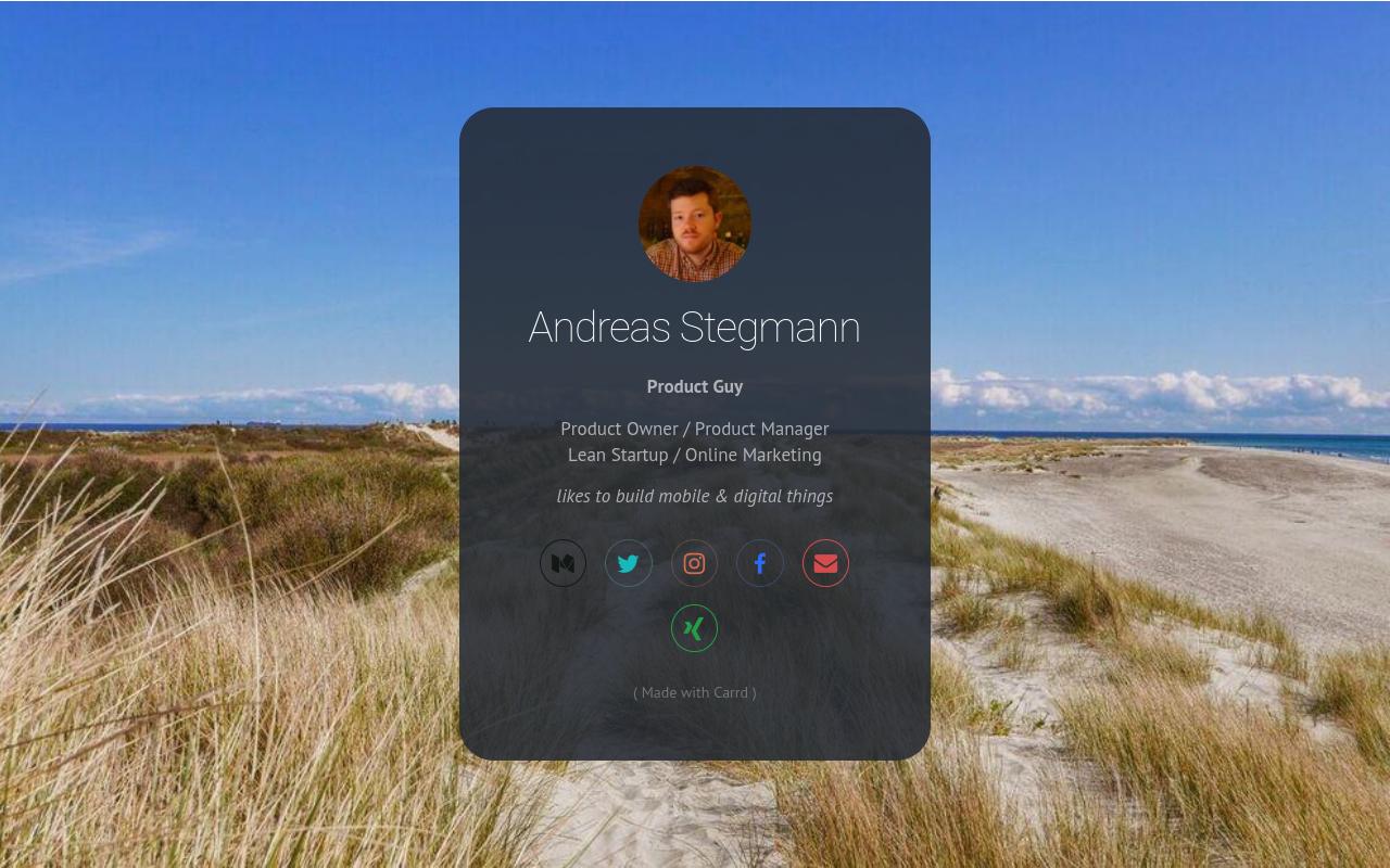Andreas Stegmann # Product Guy